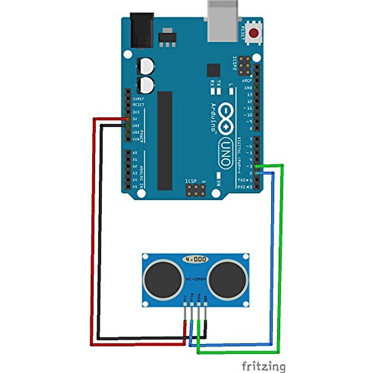 ACEIRMC HC-SR04 Ultrasonic Sensor Distance Module for Nano Robot XBee ZigBee by ElecRight（5pcs