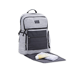 Eddie Bauer East Sound Diaper Backpack, Grey