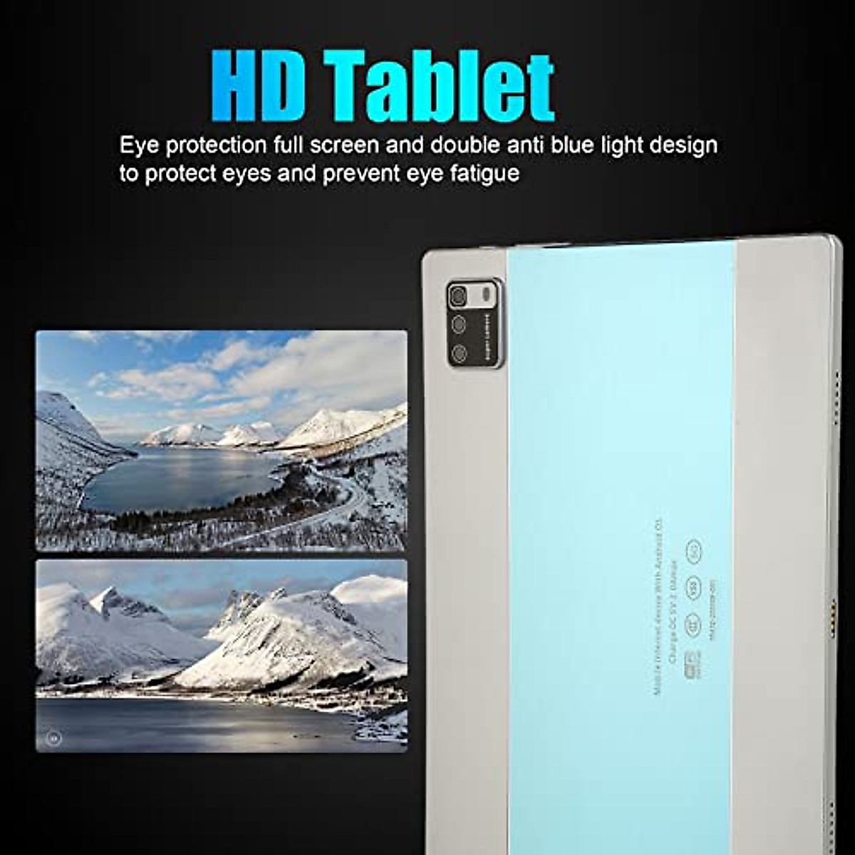 10 inch Android Tablet, 10 Core CPU 6GB 128GB HD IPS Touchscreen Android 11 Tablet 5G Dual Band Tablet PC Dual SIM Dual Standby 5G WiFi Tablet 8MP 20MP Camera Bluetooth WiFi GPS, 8000 mAh Battery(#2)