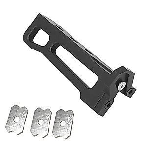 Fewb Chamfer Edge Plane, Manual Woodworking Veneer Edge Banding Trimmer with 3 Blades, Arc Wood Edge Corner Flattening Cutter Hand Planer Scraper Tool for Edge Trimming