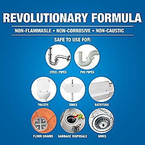 Green Gobbler Ultimate Main Drain Opener | Drain Cleaner Hair Clog Remover | Works On Main Lines, Sinks, Tubs, Toilets, Showers, Kitchen Sinks | 64 fl. oz.