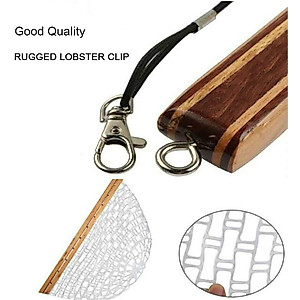 Mounchain Fishing Net Fly Fishing Landing Net, Wooden Frame Fish Net with Soft Rubber Mesh for Trout Catch and Release Net Gifts for Father Men