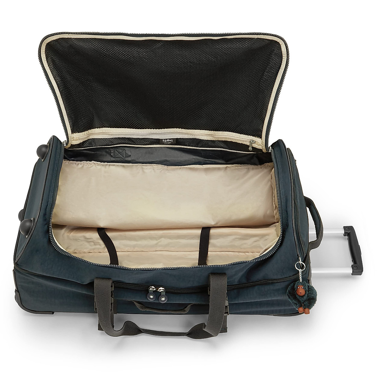 Kipling Women's Teagan L Wheeled Duffle Bag, Multifunctional, Roomy Interior, Nylon Travel Suitcase