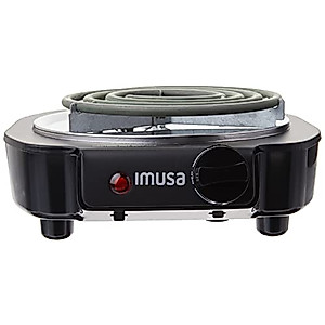 IMUSA USA Electric Single Burner, Black