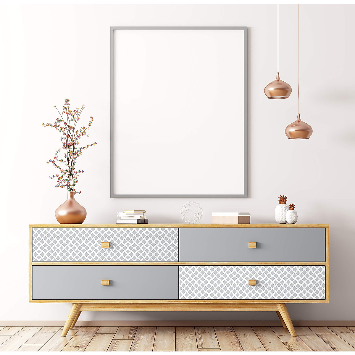 Magic Cover Self-Adhesive Vinyl Shelf and Drawer Liner, 18" x 16', Talisman Glacier Gray