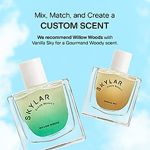 Skylar Willow Woods Eau de Parfum - Hypoallergenic & Clean Perfume for Women & Men, Vegan & Safe for Sensitive Skin - Woody Perfume with Notes of Pine, Fir Balsam & Willow - 50mL /1.7 Fl oz