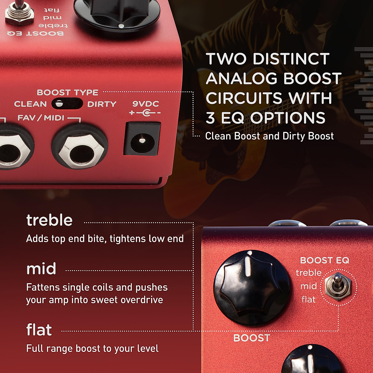 Strymon Compadre Dual Voice Compressor and Boost Guitar Effects Pedal for Electric and Acoustic Guitar, Synths and Keyboards