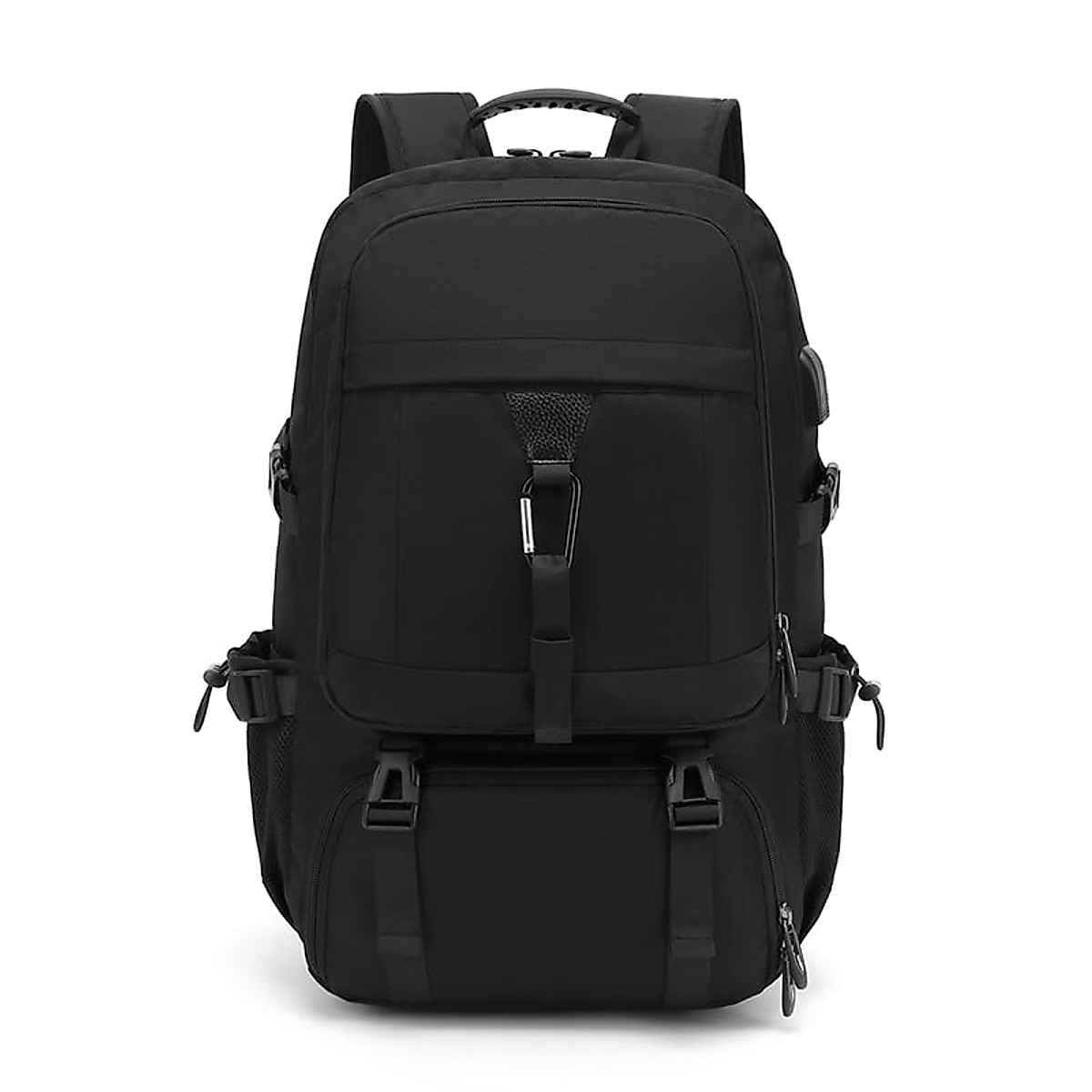ToutSimple Backpack with USB Charging Port, Black Backpack, Extra Large 50L Laptop Backpack For Men Women, Computer Backpack, Large Travel Backpack With Shoe Compartement