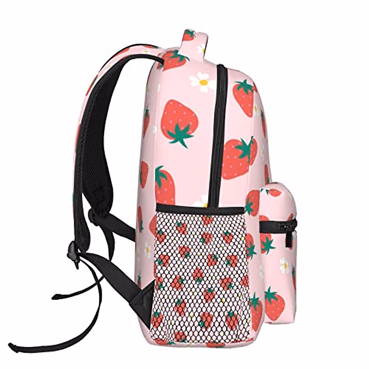 Strawberry Backpack For Women Men Laptop Bag Travel Hiking Camping Daypack