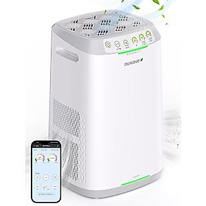 Nuwave OxyPure ZERO E500 Smart Air Purifier, ZERO Waste & ZERO Filter Replacements Large Area up to 1082 Sq Ft, Captures 100% of Particle Pollutants Small as 0.1 Microns, Dual 3-Stage Air Filtration