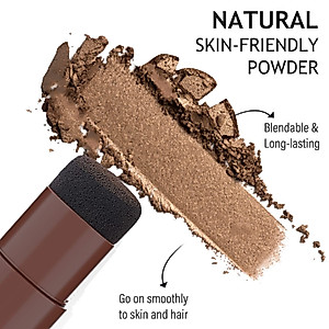 Eyebrow Stamp Stencil Kit, Waterproof Brow Definer Powder Stamp Long Lasting, Eyebrow Tattoo Stencils with Brush and Trimmer