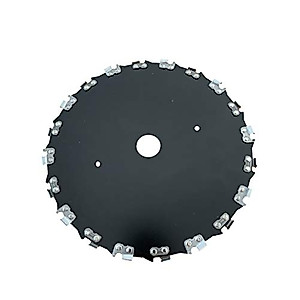 FORESTER Brush Cutter Blades and File Set - Trimmer Chainsaw Tooth Saw Blade - for Trimming Trees, Cutting String, Underbrush, and More - 20 Tooth 9" Circular Brush Blade with 3/16" File