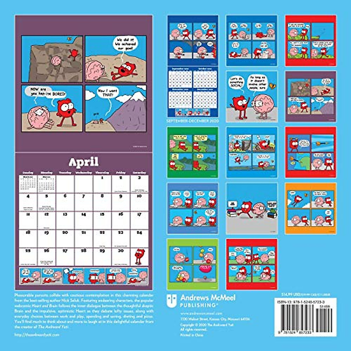 Heart and Brain 2021 Wall Calendar
