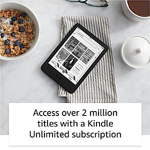 Like-New Kindle (2022 release) – The lightest and most compact Kindle, now with a 6” 300 ppi high-resolution display, and 2x the storage - Denim