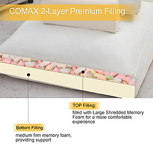 COMAX Convertible Folding Sofa Bed, Foldable Chair Bed Floor Futon Couch with Back Support, Comfy Corduroy Fold Out Mattress Sleeper for Living Room Bedroom, Single Beige