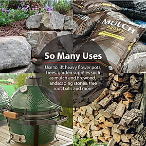 PotLifter - Potted Plant Mover and Essential Lifting Tool For Garden Flower Pots, Planters, Trees, Rocks - Lifts Up to 200 Pounds - A Plant Caddy Alternative, Easily Move Heavy Items Around Your Yard