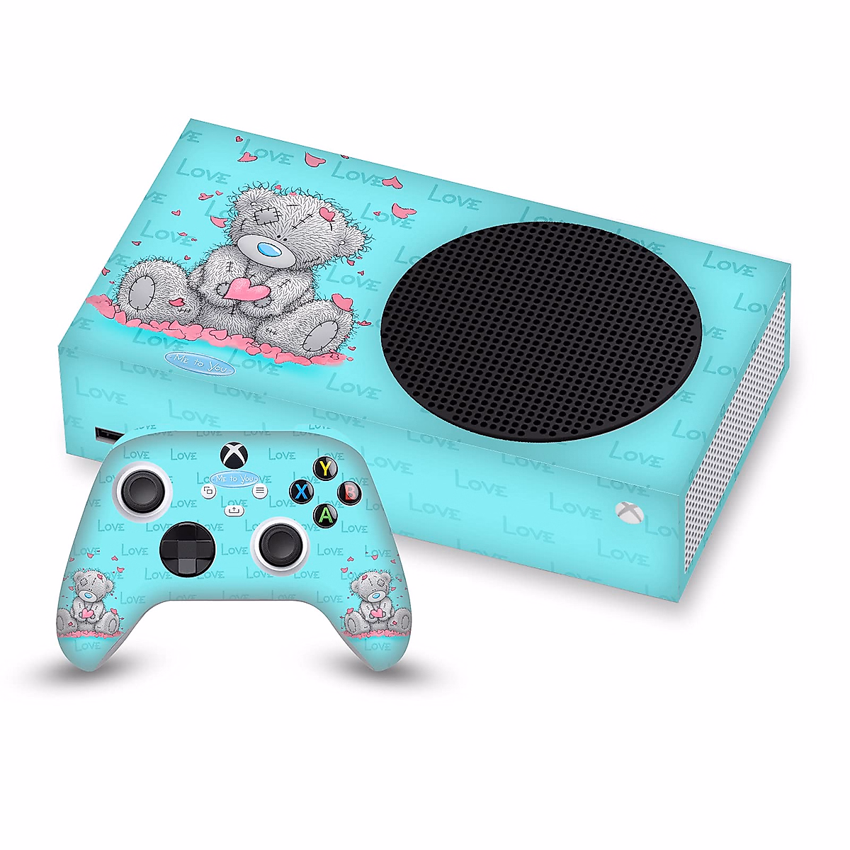 Head Case Designs Officially Licensed Me to You Love Classic Tatty Teddy Vinyl Sticker Gaming Skin Case Cover Compatible with Xbox Series S Console and Controller Bundle