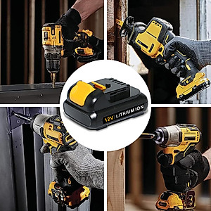 SKYON 12V 4.0Ah DCB124 Battery Replacement for 12V Max Battery DCB124 3Ah DCB122 2Ah DCB120 1.5Ah Lithium-Ion Battery Compatible with Dewalt All 12V Max Cordless Power Tools Battery