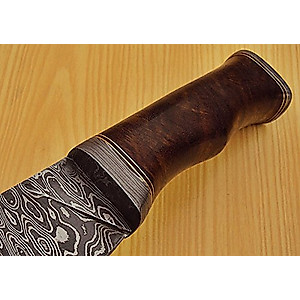 CP-35 Custom Handmade Damascus Steel 12.00 Inches Cleaver style Knife - Beautiful Handle