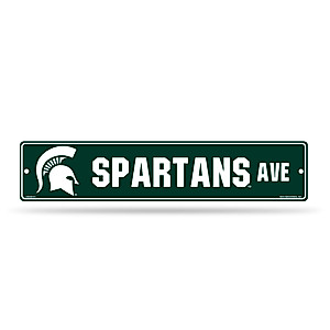 Rico Industries NCAA Michigan State Spartans Street Sign, 5 x 24-inches