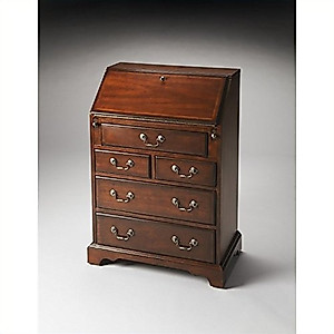 Beaumont Lane Secretary Wood Desk in Cherry