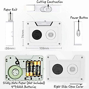XXXDXDP Label Printer - Portable Mini 4.0 Label Printer Pocket Print Paper Convenient Thermal Printer