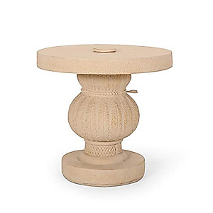 Christopher Knight Home Umbrella Side Table, Beige