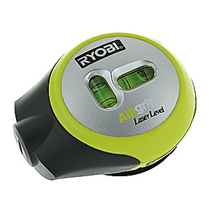 Ryobi ELL1002 Air Grip Compact Laser Level with Tripod Mounting and Corner Rounding Capability (AAA Batteries Included)
