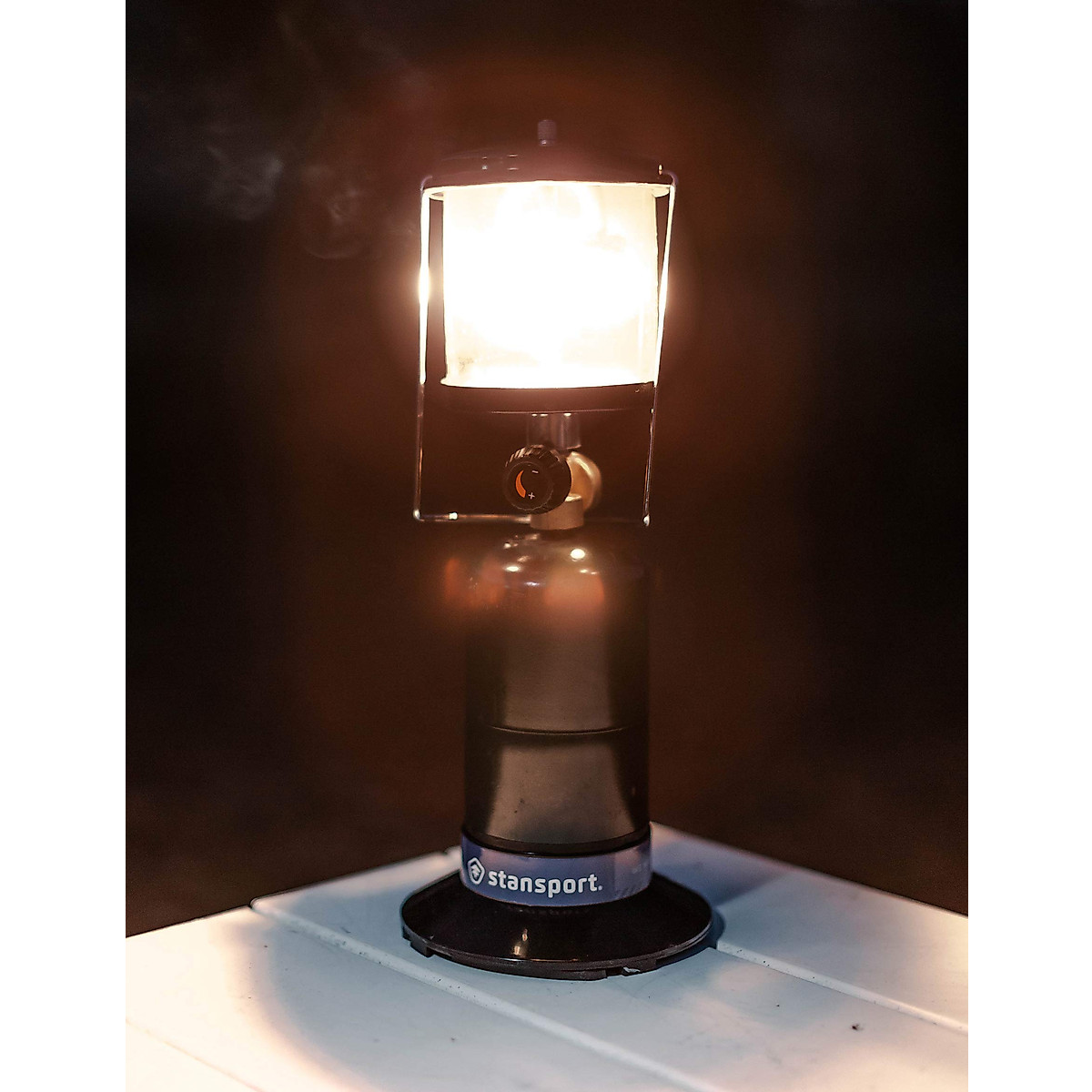 Stansport Double Mantle Propane Lantern (170),Black