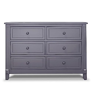 Sorelle Furniture Berkley Baby Dresser – Dresser for Nursery, Kids Bedroom Furniture, Dresser Drawers, Nightstand for Child’s Room with Drawers, Nursery Furniture for Infant-Gray
