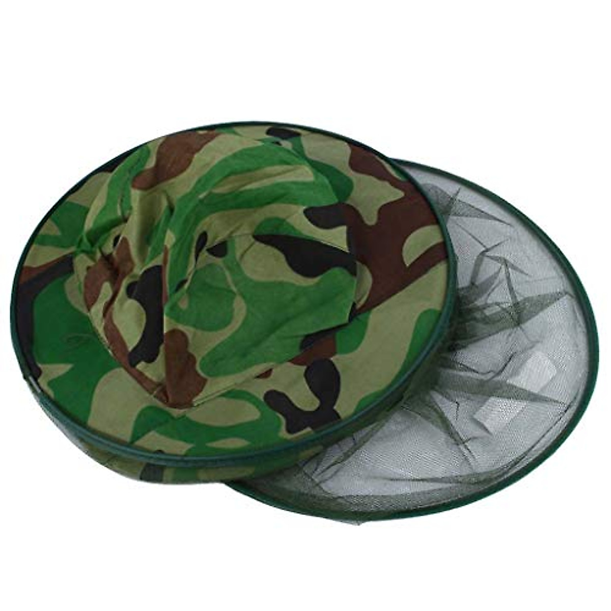 Gybai Mosquito Green Camouflage Insects net Head mesh Protection Cap Outdoor Garden Supplies