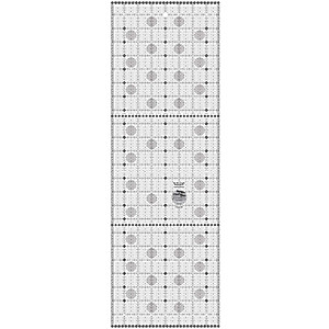 Creative Grids Itty-Bitty Eights Rectangle XL 8in x 24in Quilt Ruler - CGRPRG5