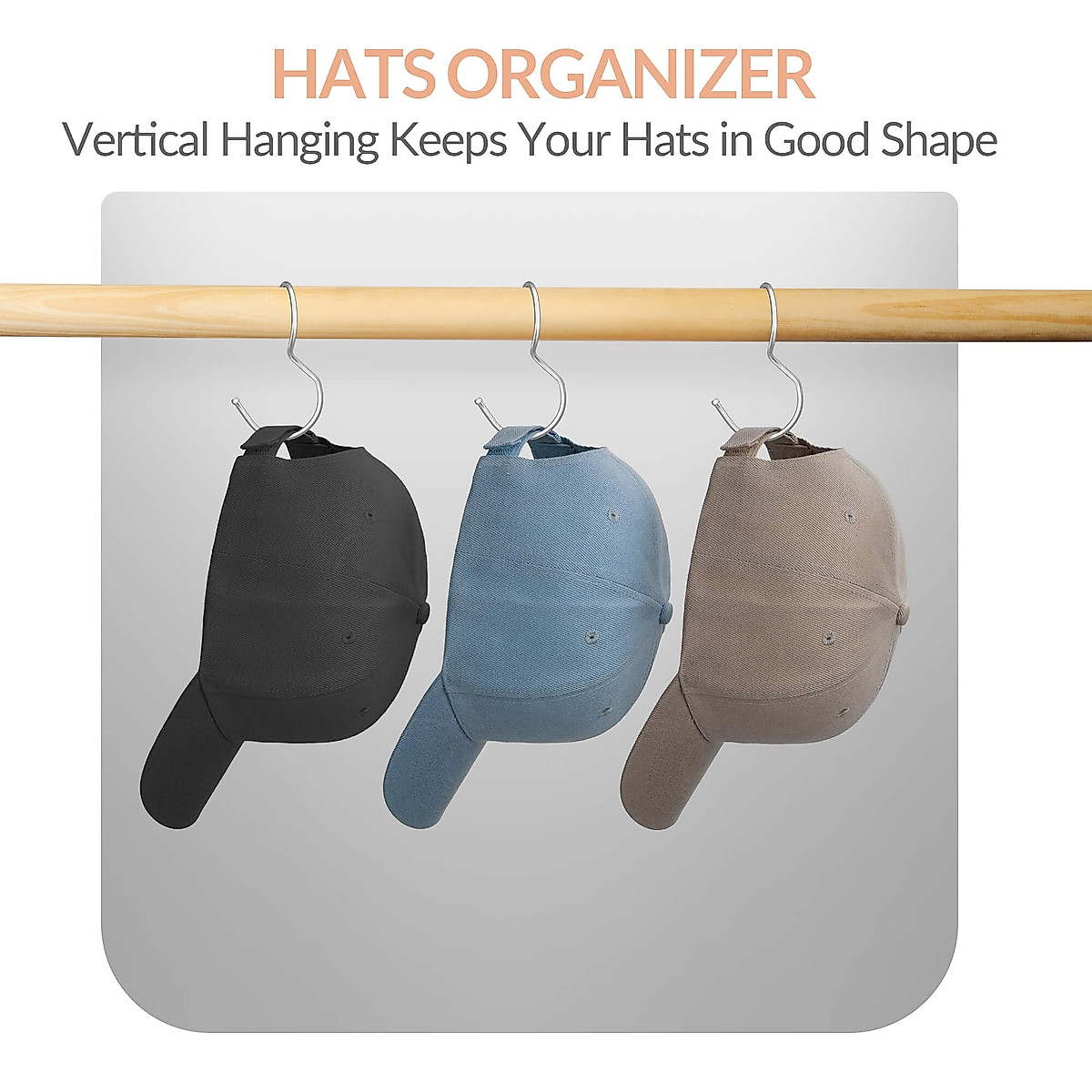 ZEDODIER 14 Pack Purse Hooks for Closet, Backpack Hanger Bag Holder, Closet Accessories Organizer S Hook for Hanging Purses, Handbags, Bags, Belts, Scarves, Hats, Clothes, and Plant, Silver