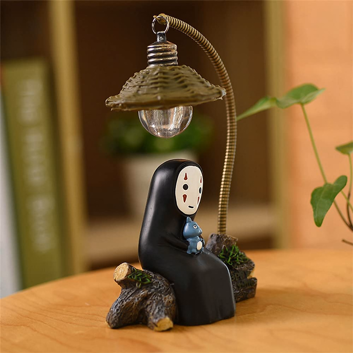 Anime No Face Man Figures, Cute Cartoon Anime Night Light Lamp Action Figure Toys for Children Kid Home House Decor Christmas Gift (No Face Man)