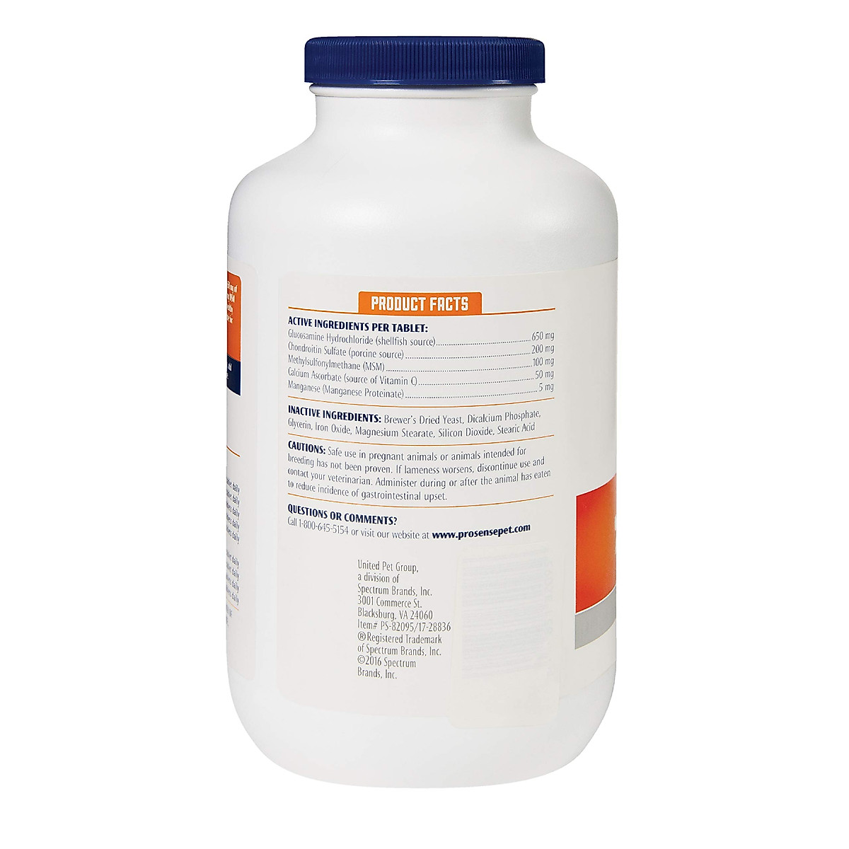 ProSense Advanced Strength for Dogs Glucosamine Chew Tablets, Hip and Joint Solutions (1 CASE of 6 Individual Packs of 120 Count)