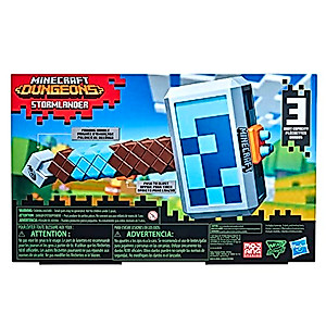 Nerf Minecraft Stormlander Dart-Blasting Hammer, Fires 3 Darts, Includes 3 Elite Darts, Pull-Back Priming Handle Multicolor 5010993948758