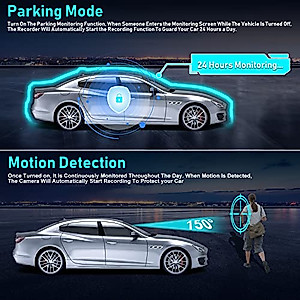 Dash Cam Front and Rear, Dash Camera for Cars 1080P Full HD Dual Dashboard Camera Recorder 3" IPS Screen in Car Camera Night Vision,Motion Detection Parking Monitor G-Sensor+ 32G SD Card