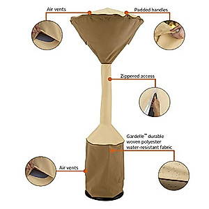 Classic Accessories Veranda Water-Resistant 34 Inch Round Stand-Up Patio Heater Cover, Patio Furniture Covers