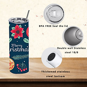 Mazoho 6 Pack Sublimation BlanksTumblers Bulk 20 oz Skinny Straight Tumbler for Heat Transfer, Vacuum Insulation Double Wall Stainless Steel Tumbler with Lid and Straw,Individually Boxed