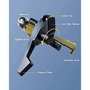 ZEEHOO Universal Air Vent Clip for Car Mount with [ Diameter 0.67 in (17 mm)] Joint Ball, Phone Vent Clip for Most Car Phone Holder & Wireless Car Charger