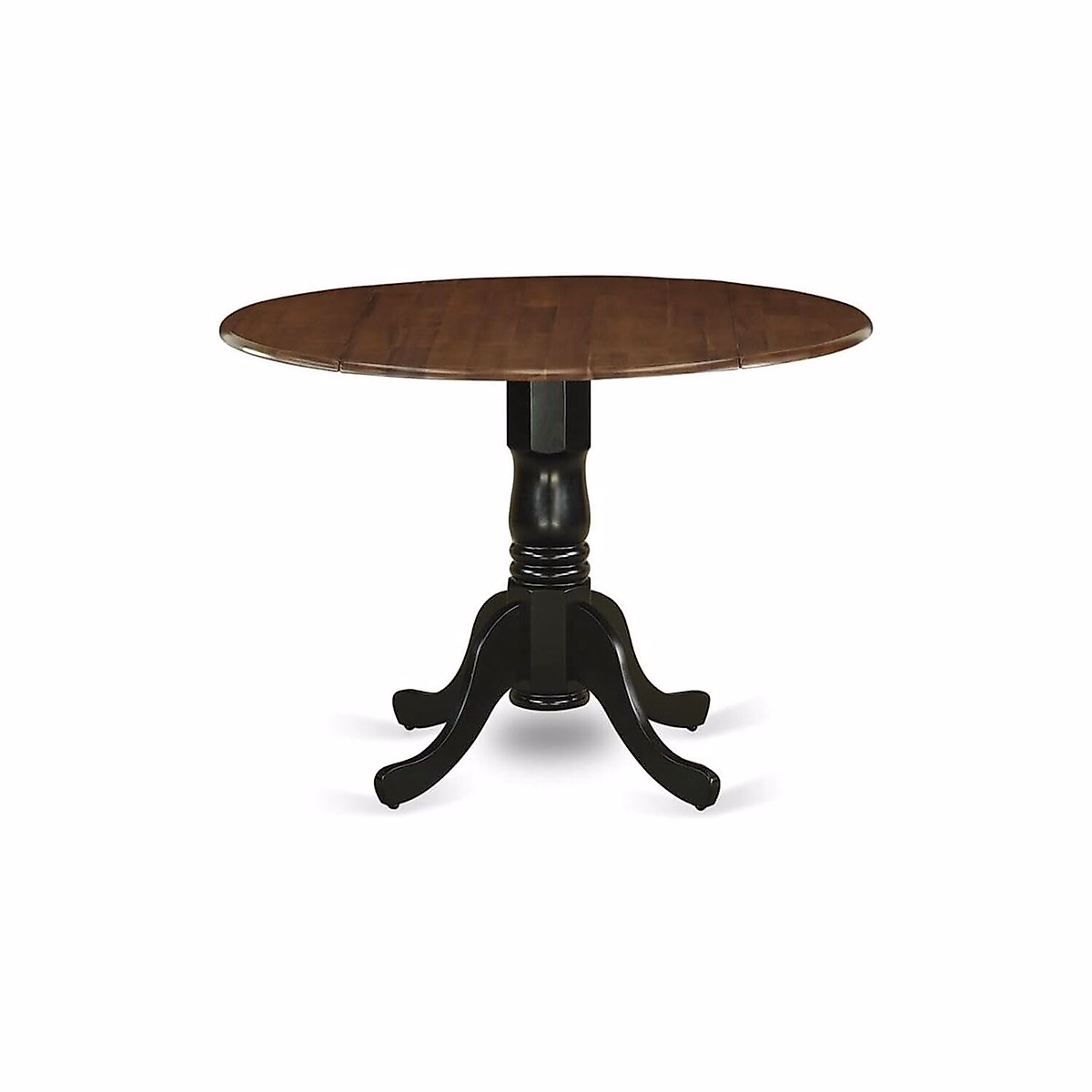 HomeStock Artistic Accomplishment Antique Round Dining Table Made of Sturdy Wood, Round Table Top with Pedestal Base, Ideal for Small Dining Areas, Compact Dining Table with Dropleaf, 42 x 42 Inch