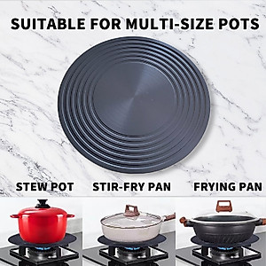 Heat Diffuser for Gas Stove, 11 Inch Aluminum Non-Stick Coating Gas Stove Diffuser, Simmer Plate for Gas Stove, Provides Uniform Distribution of Heat, Great for Simmering and Slow Cooking