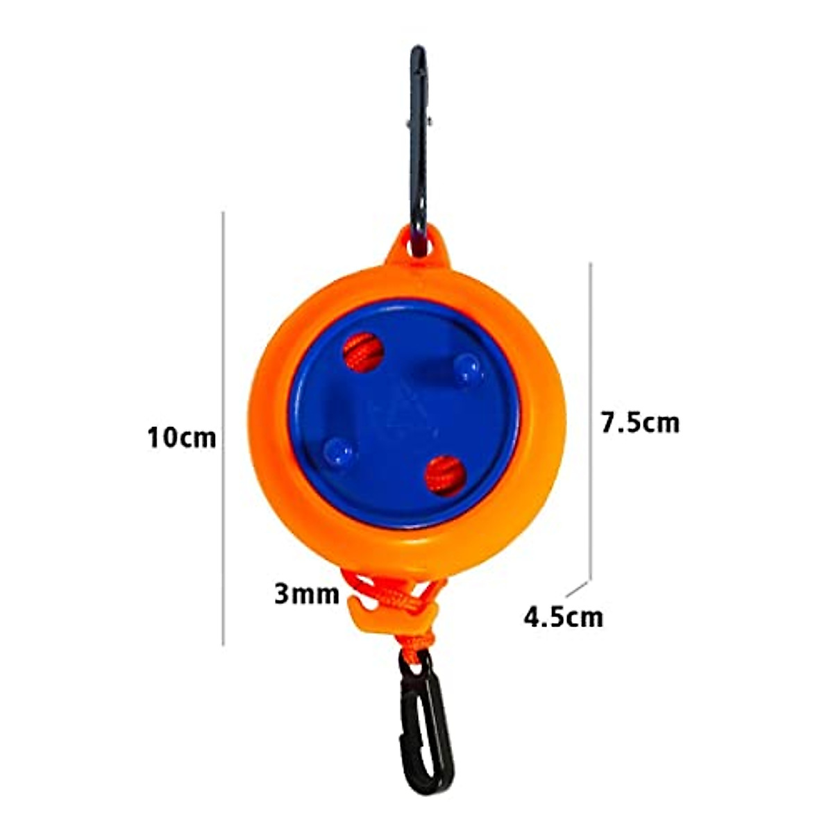 TJLSS Retractable Clothesline Balcony Portable Adjustable Length Travel Drying Rack Hanging Outdoor Single Rope (Color : Orange, Size : One Size)