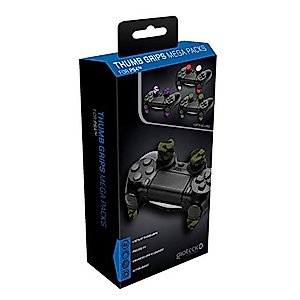 Gioteck TGMP - Thumb Grips for PS4 - Megapack Protection/Caps/Caps for Joystick PlayStation 4 - Non-Slip - Aid to Sight - PS4 Controller Protector (Pack of 4)