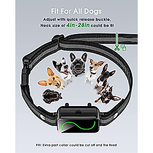 FATEAR Dog Training Collar, Dog Shock Collar with 2600FT Remote Range, Fashion Electronic Collar for Large Medium Small Dogs, Beep/Vibration/Electric Shock, Security Lock, Waterproof