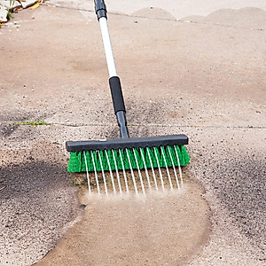 Water Jet Broom, Included Brush for Easy Cleaning, 2 Section Interocking Handle - Measures 48" Long