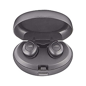 Altec Lansing True Evo+ Truly Wireless Earphones, 4 Hours of Battery Life, Receive Up to 4 Charges on The Go, Access Siri or Google Voice Assistant via Bluetooth Through Your Smartphone, MZX659-BLK