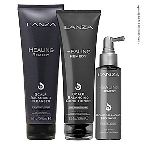L'ANZA Healing Remedy Scalp Balancing Conditioner, Restores Wellness to Hair and Scalp While Reducing Oiliness and Excessive Sebum, Papaya Extract, Sulfate-free, Paraben-free, Gluten-free (8.5 Fl Oz)