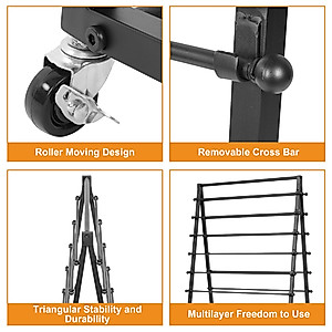 ikare Ribbon Organizer,Ribbon Holder,15 Tier Ribbon Holder Organizer Rack,Double-Sided Gift Wrapping Craft Ribbon Storage Shelf for Craft Room Cake Shop Flower Store