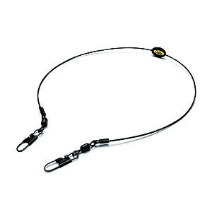 Cablz Clipz Retainers | Black Coated Stainless Steel, Off-the-Neck, 14 Inch Eyewear Retainer | Black, 14in